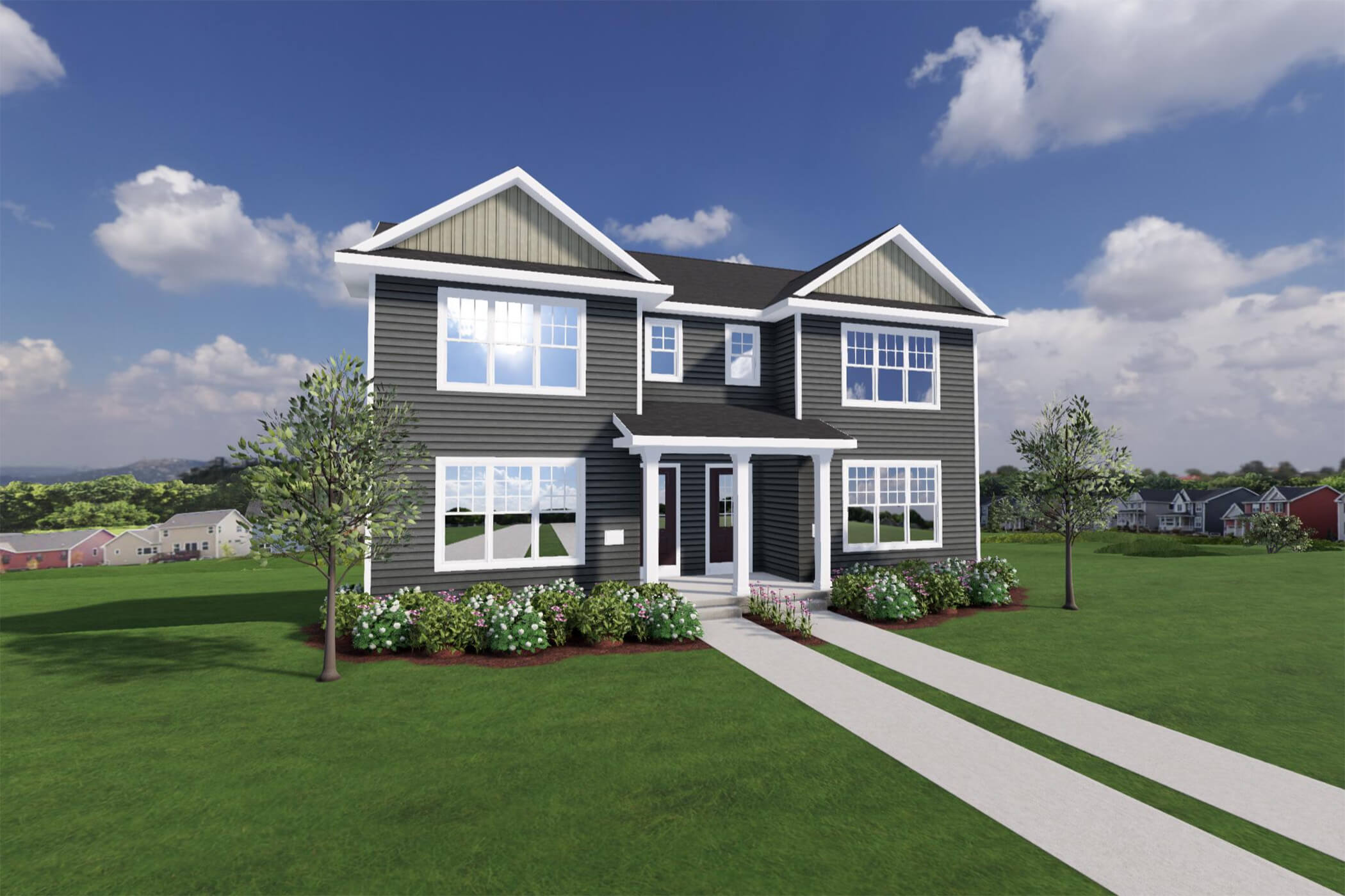 The Tribeca Twin Home (Tuck Under Garage) | Home Plans | Veridian Homes